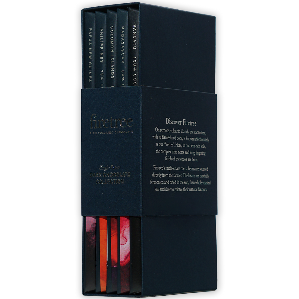 Firetree Dark Chocolate Gift Collection 5 Bars – Bar & Cocoa