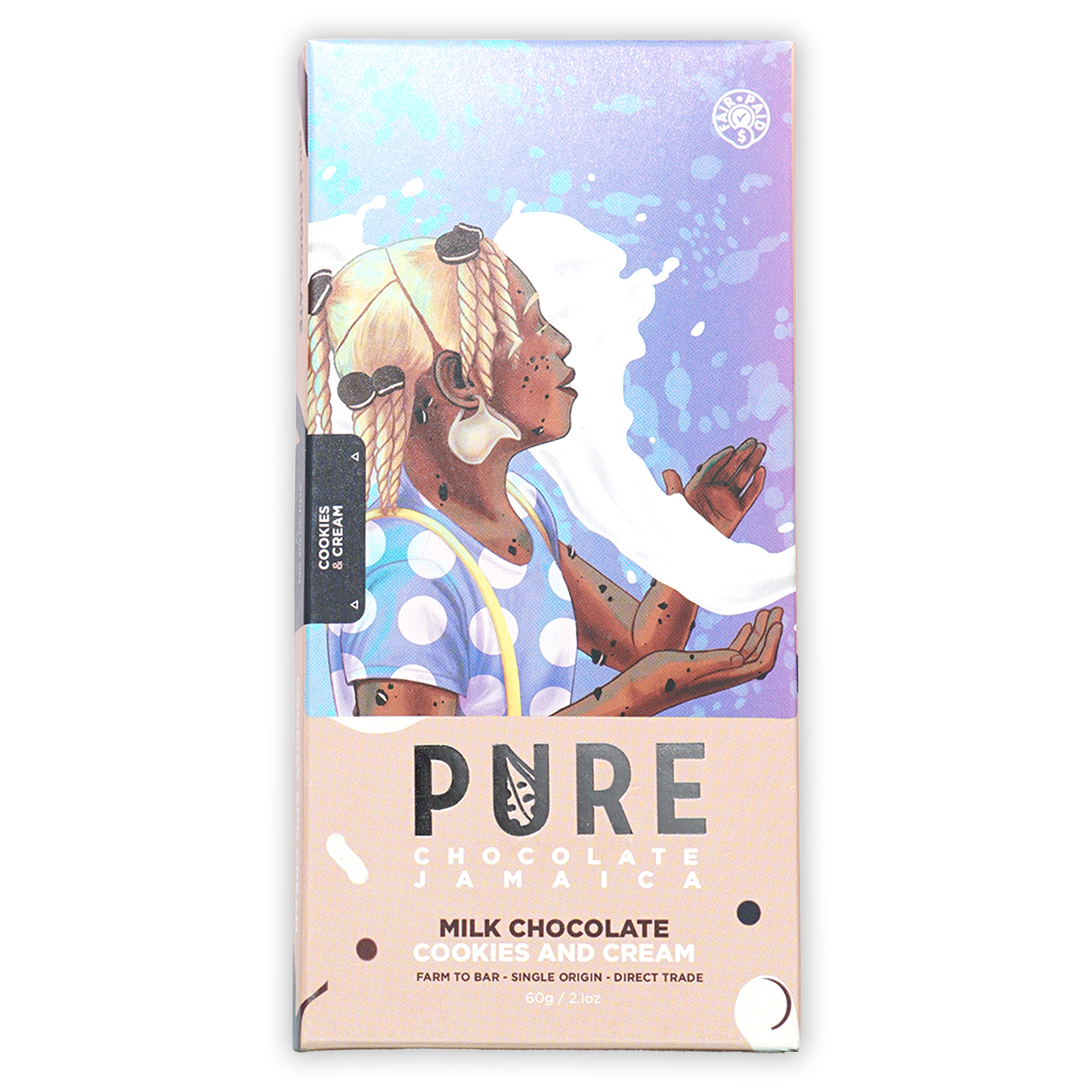 Pure Chocolate Milk Chocolate w/ Cookies & Cream – Bar & Cocoa