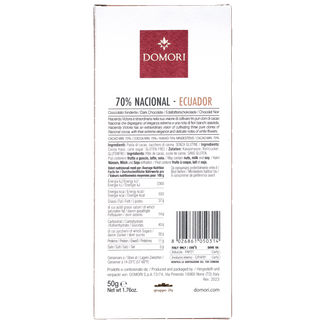 Domori Nacional Ecuador 70% – Bar & Cocoa