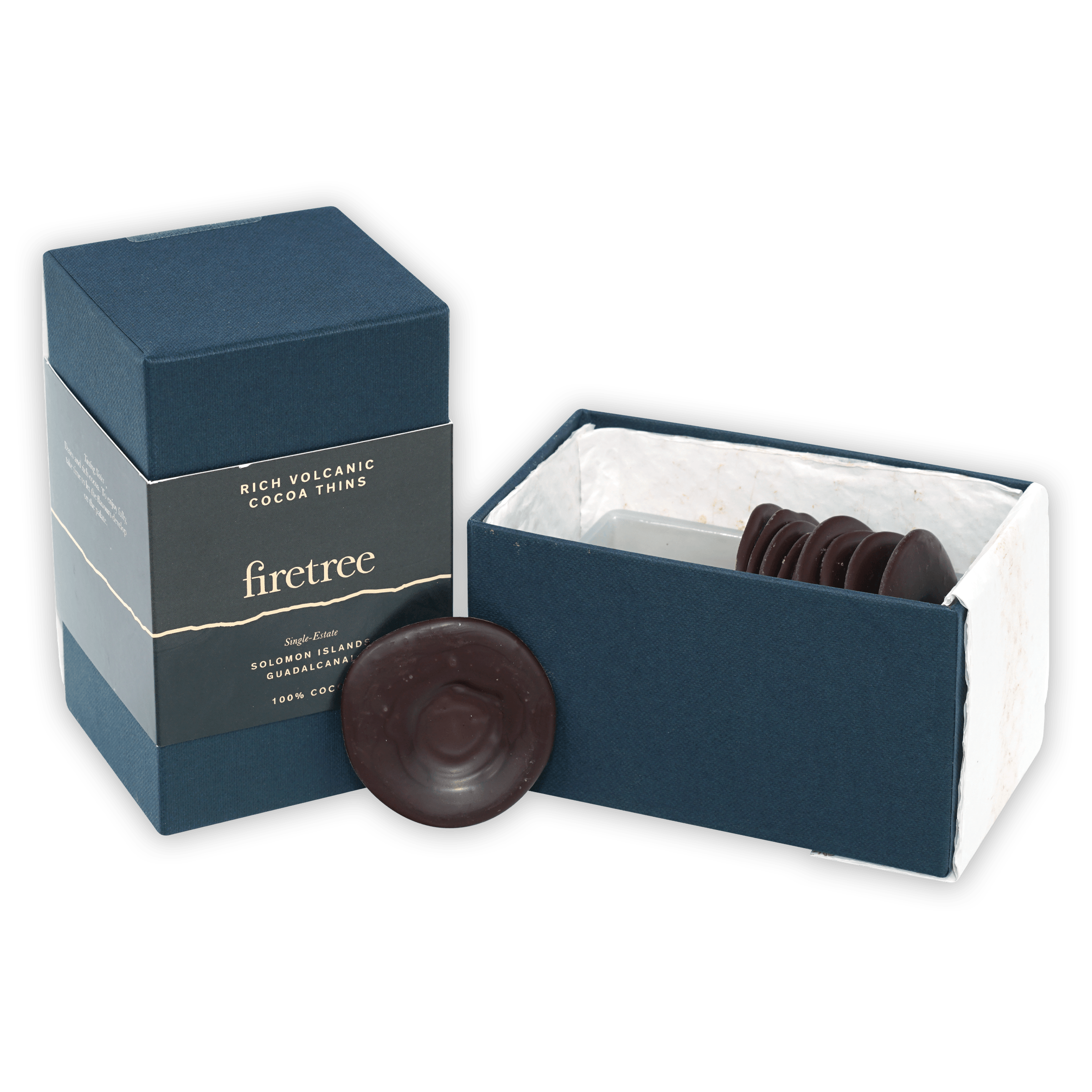 Firetree Thins Dark Solomon Islands 100% (25 pcs) – Bar & Cocoa
