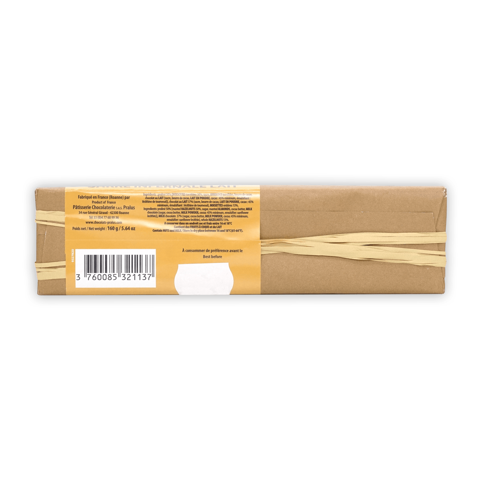 Pralus Infernale Milk Praline Bar – Bar & Cocoa