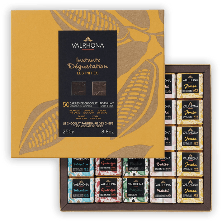 Valrhona Mini Squares Mixed Chocolate Gift Box 50 pcs – Bar & Cocoa