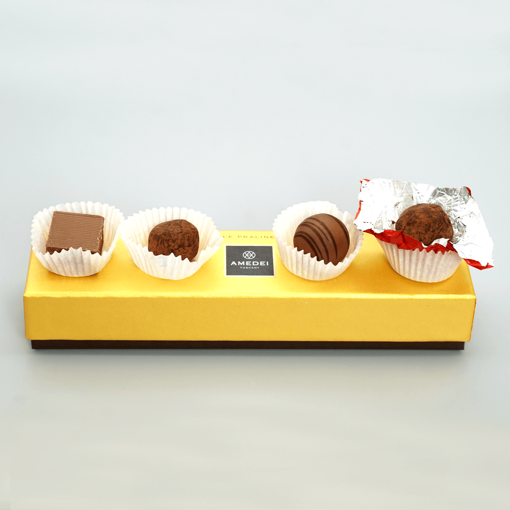 Amedei Assorted Pralines Gold Box (5 pcs) – Bar & Cocoa