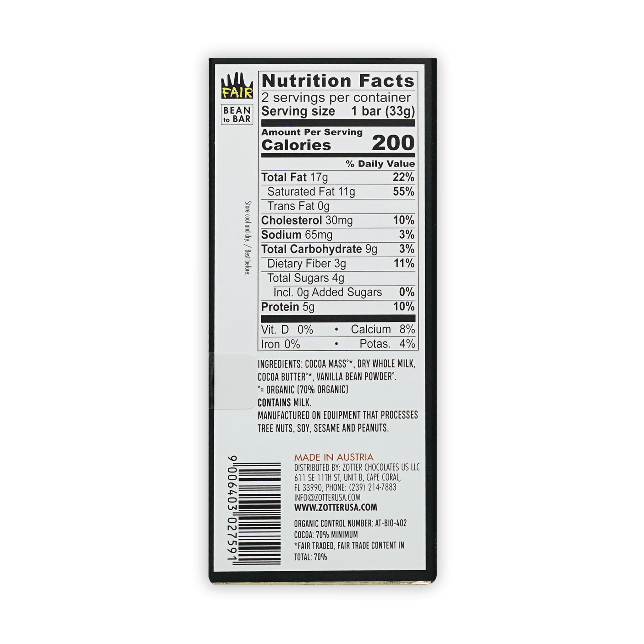 Labooko 70% Dark Style Milk Chocolate Bar – Bar & Cocoa