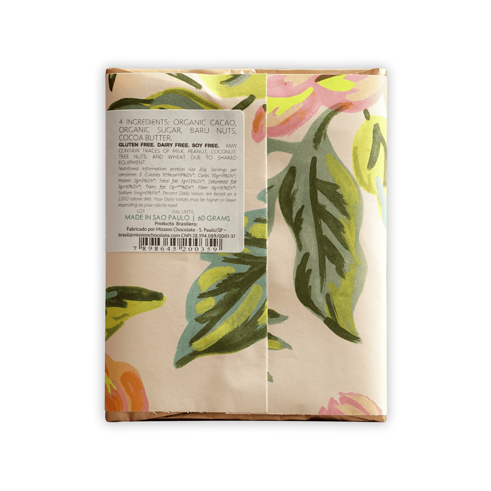 Mission Chocolate Baru Nut 72% – Bar & Cocoa