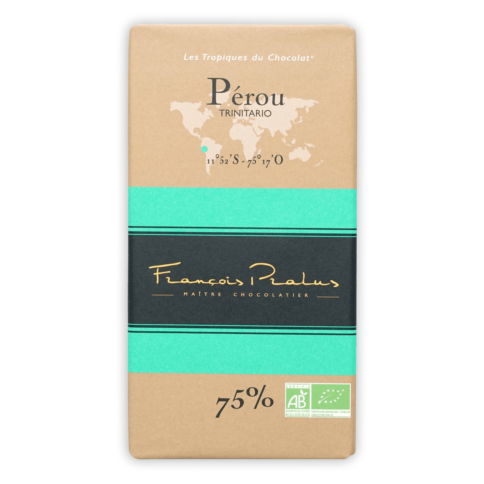 Pralus Perou Chocolate Bar 75% – Bar & Cocoa