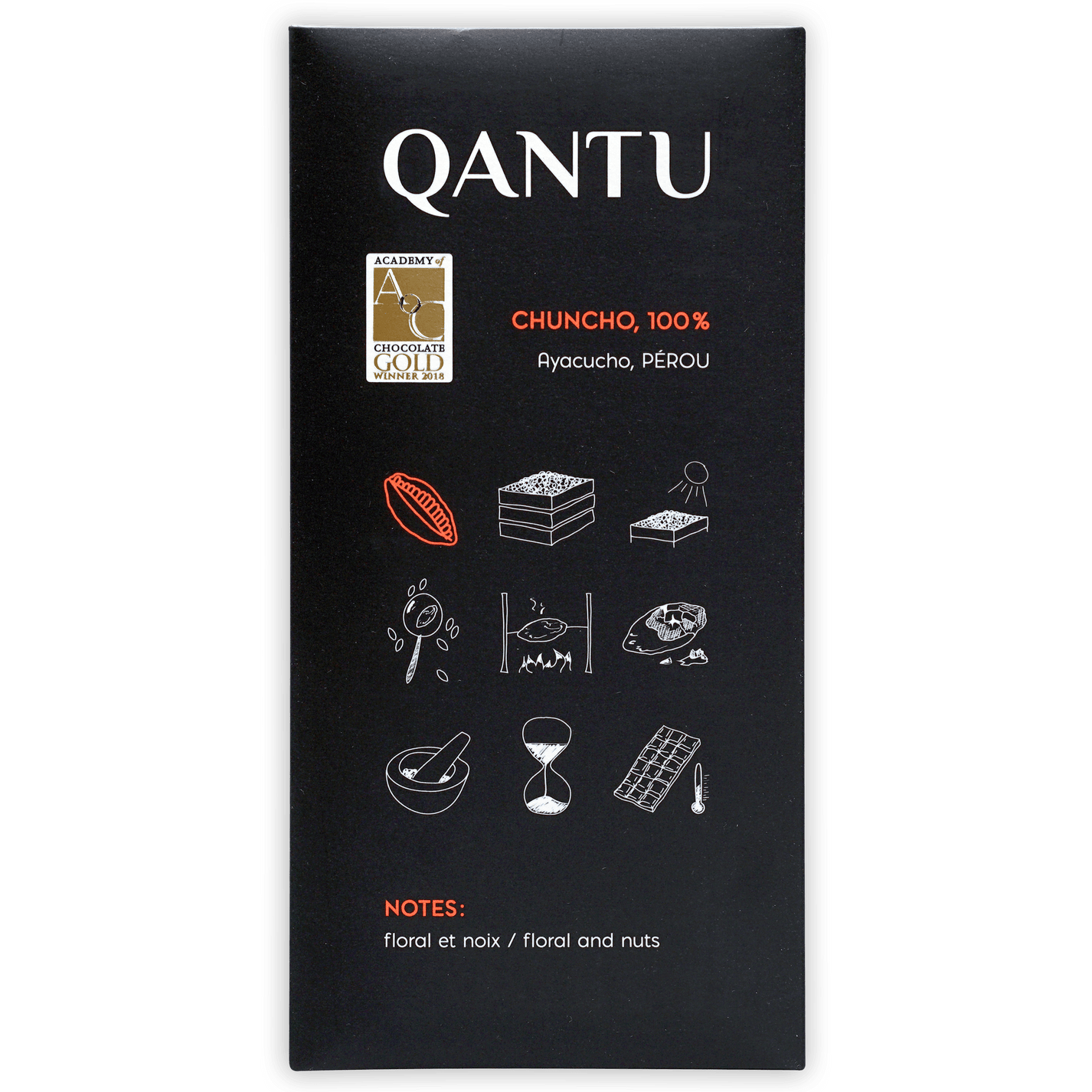Qantu Chocolate Chunco 100% – Bar & Cocoa