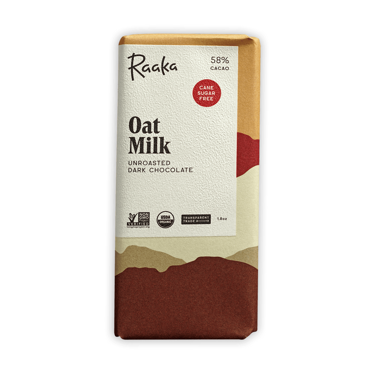 Raaka Oat Milk 58% Unroasted Dark Chocolate Bar – Bar & Cocoa